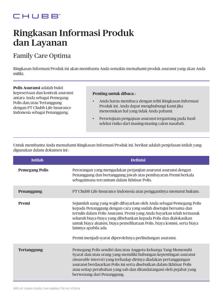 Rip Family Care Optima 090424 | PDF