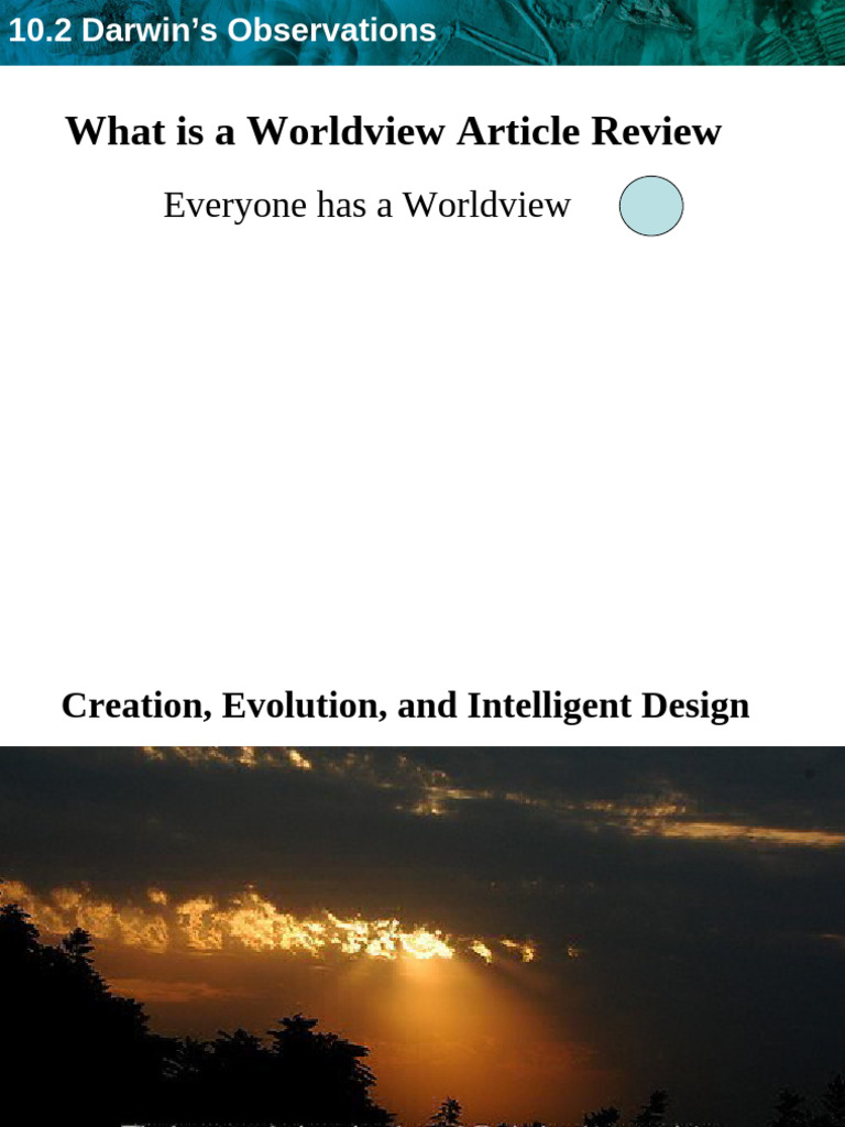 Unit 2 - Chapter 10 & 11 Creation, Darwin, and Evolution (Autosaved) | PDF | Natural Selection ...