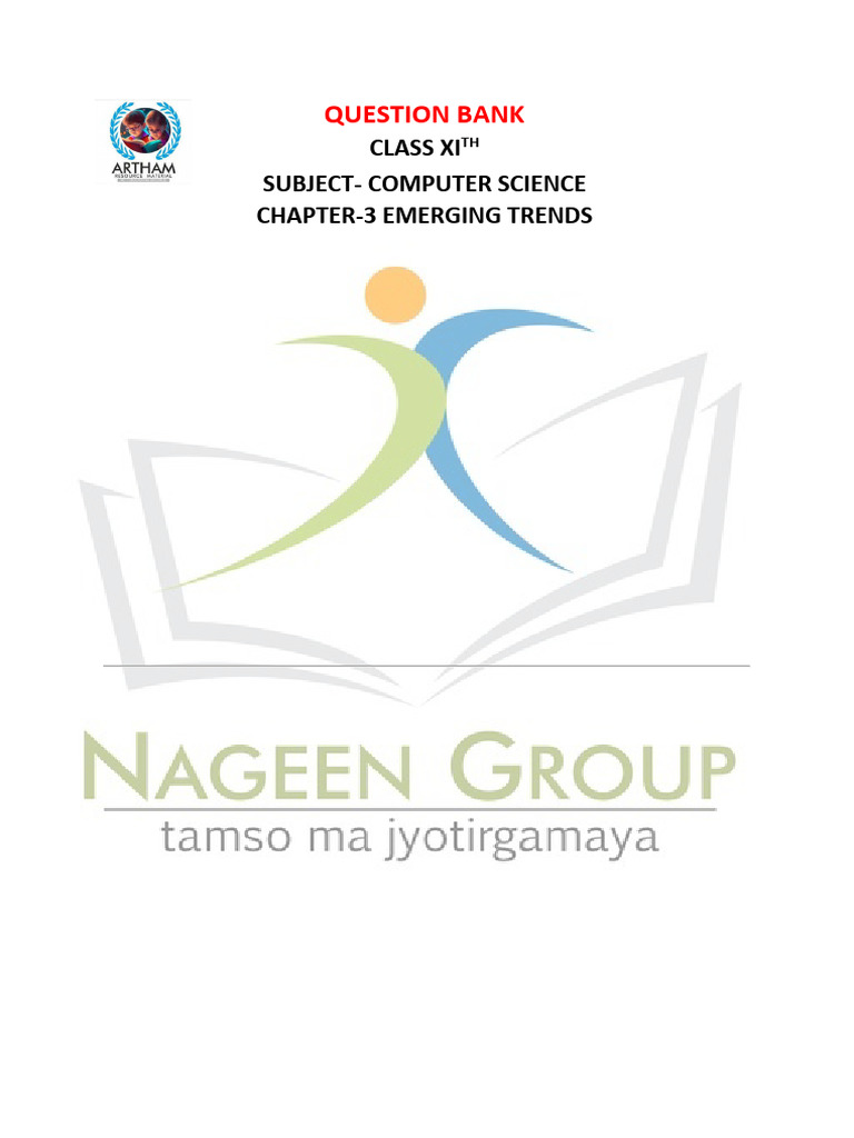 Class XI Computer Science Q&A | PDF | Internet Of Things | Cloud Computing