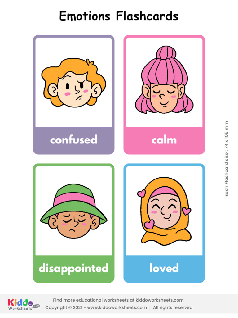 Emotions Flashcards for Learning | PDF