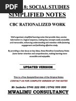 Grade 8 CRE Notes: Term 3 Overview | PDF | Prayer | Salvation