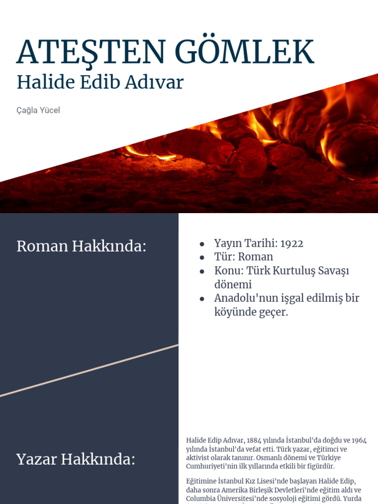 ATEŞTEN GÖMLEK Halide Edib Adıvar | PDF