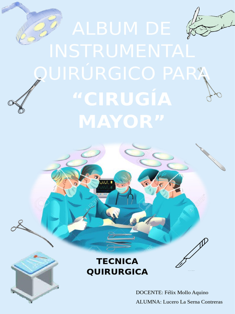 Cirugia 1 Album de Cirugia Mayor | PDF | Cirugía | tijeras