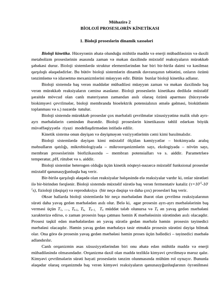 Biofizika Leksiya 2 | PDF