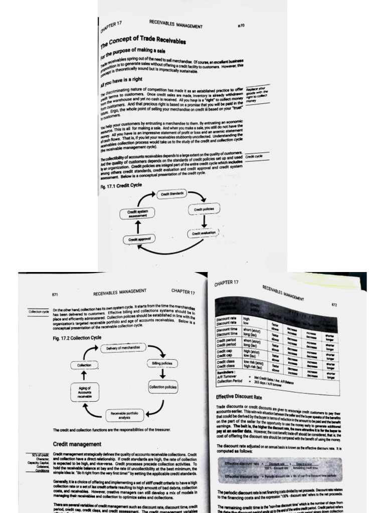 Trade Receivables Management Explained | PDF | Discounting | Credit