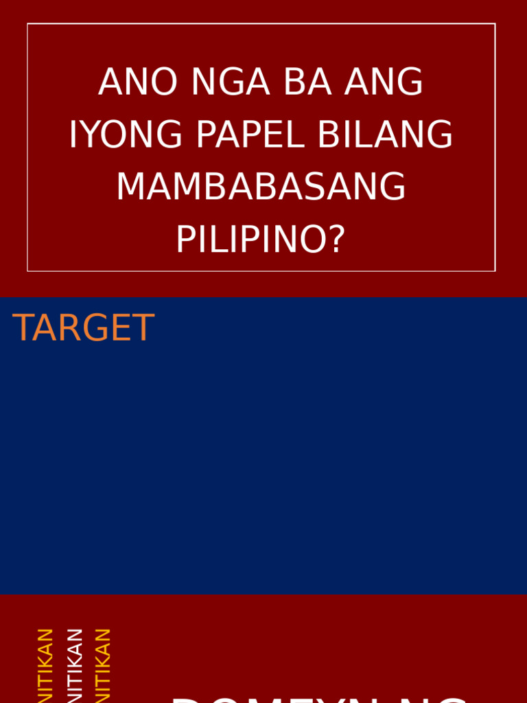 Ikalawang Sesyon Domeyn NG Panitikan | PDF