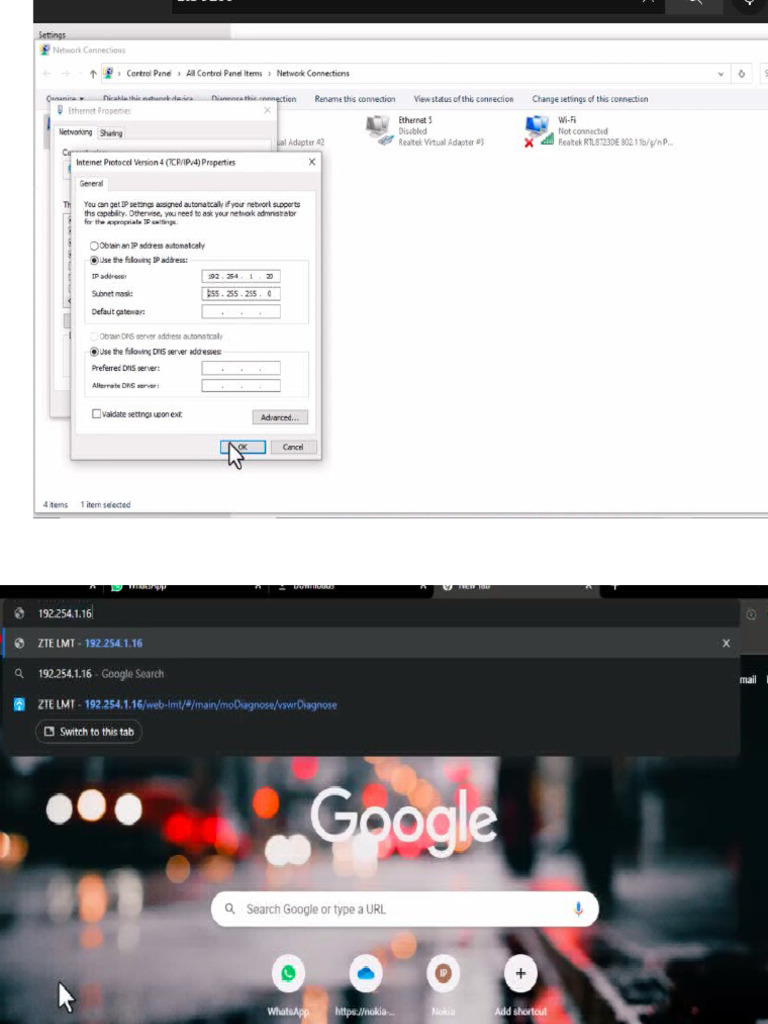 Conexion Bbu Zte v9200 | PDF