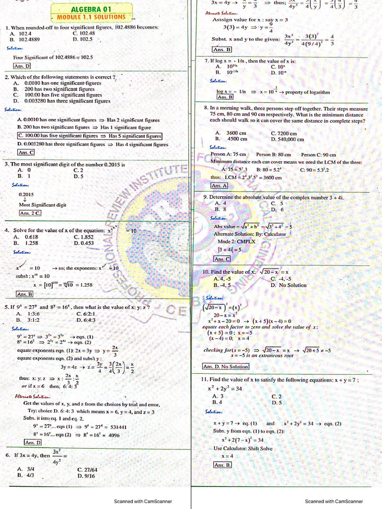 All Mathematics Solution | PDF | Mathematics | Arithmetic