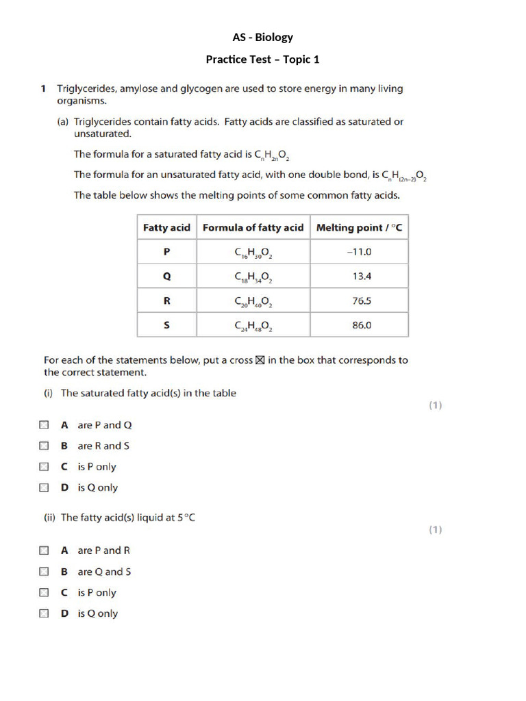 Practice test topic 1 | PDF