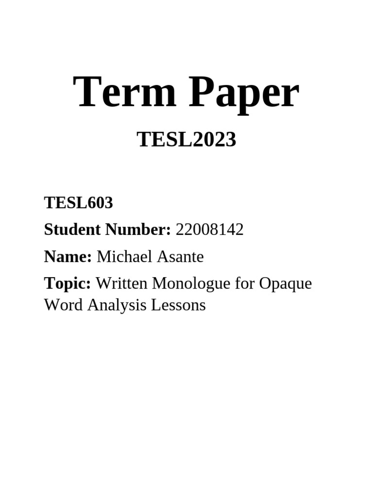 Lesson Monologue | PDF | Word | Phonology