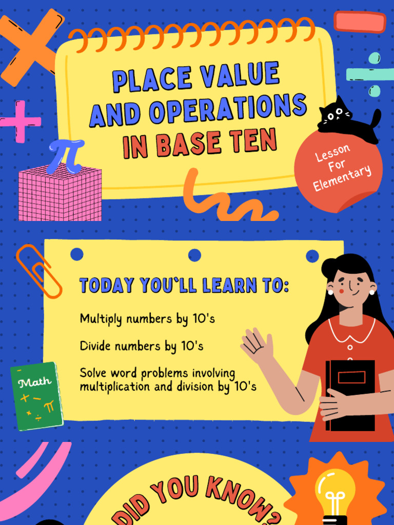Copy of Place Value and Operations in Base Ten Lesson for Elementary ...