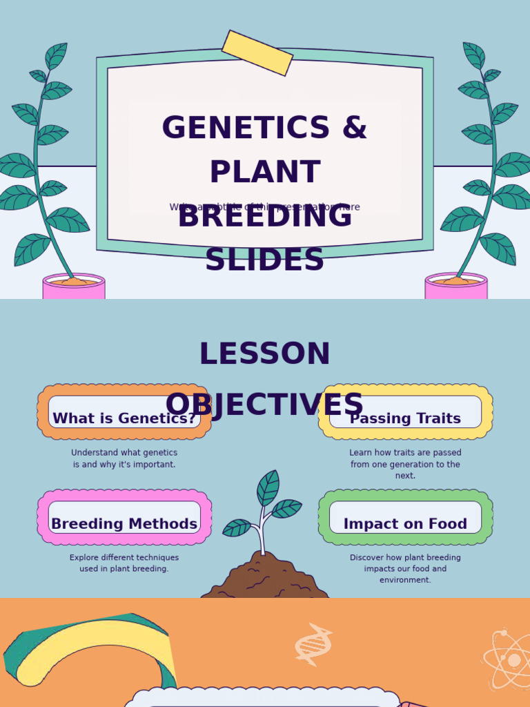 Modern Illustrated Genetics and Plant Breeding Slides | PDF | Plant ...
