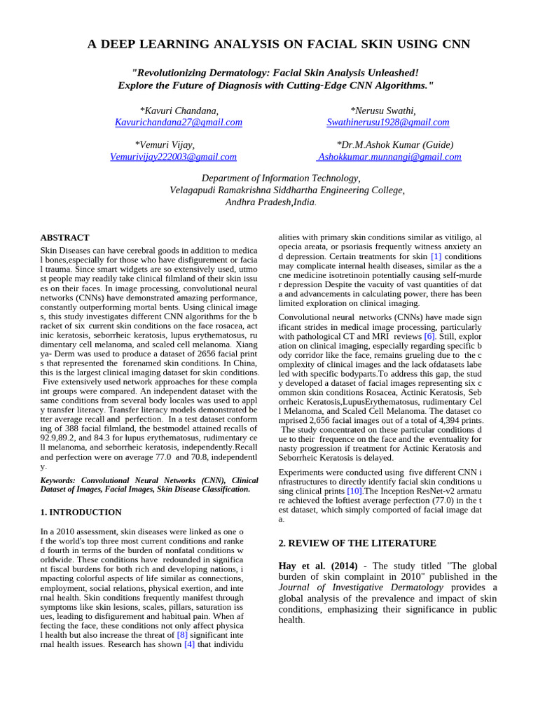 IEEE-paper-format-template | PDF | Deep Learning | Dermatology