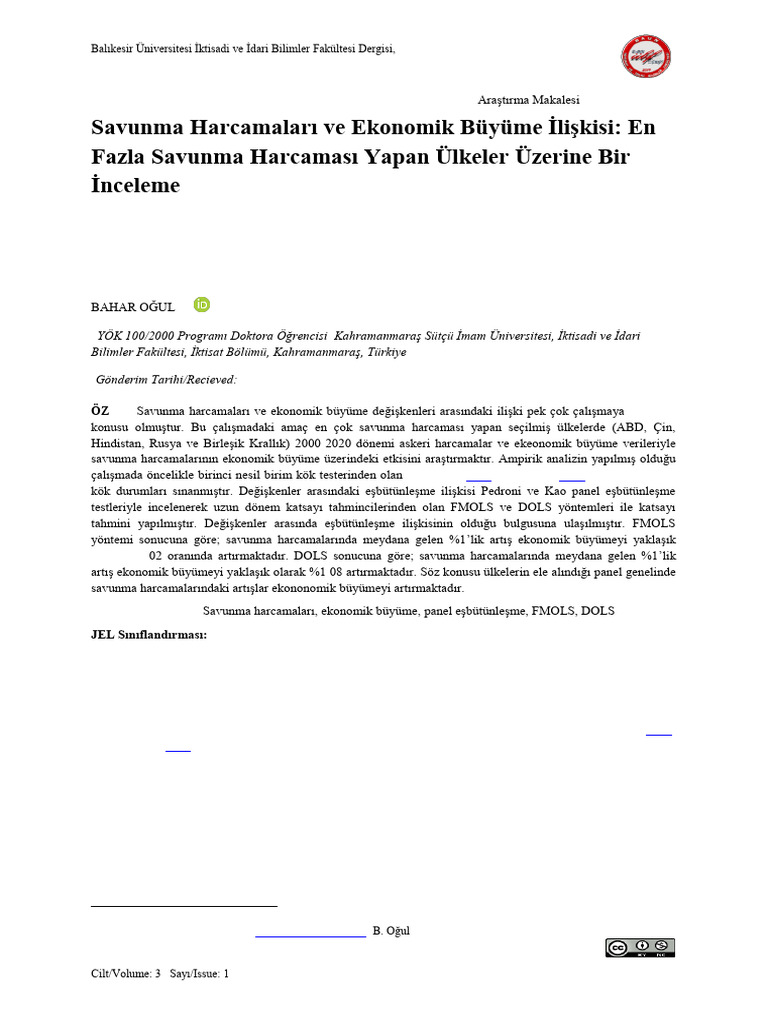 Savunma Harcamalar Ve Ekonomik B y Me Li Kisi en Fazla Savunma Harcamas Yapan Lkeler Zerine Bir ...