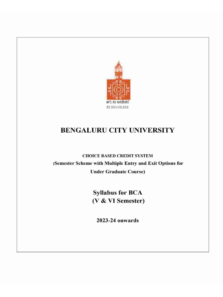 5th & 6th Sem BCA Syllabus | PDF