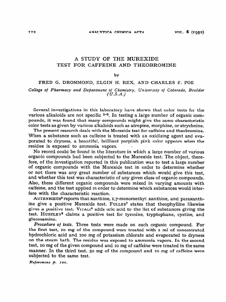 murex1952 | PDF | Alkaloid | Functional Group