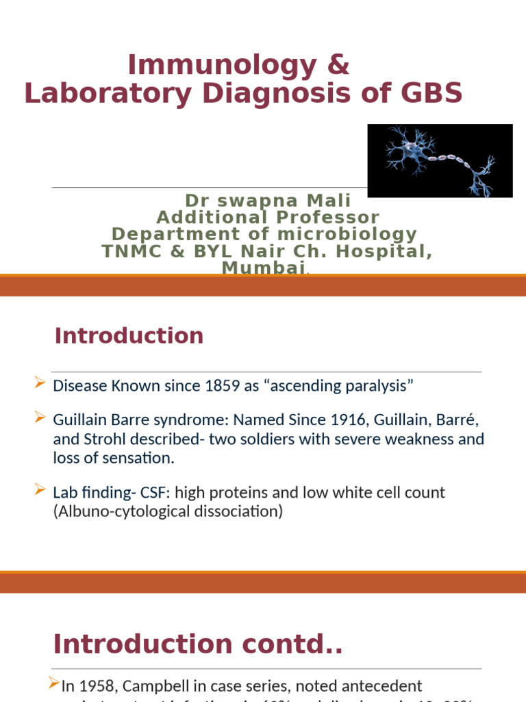 Immunology and Diagnosis of GBS | PDF | Myelin | Immunology