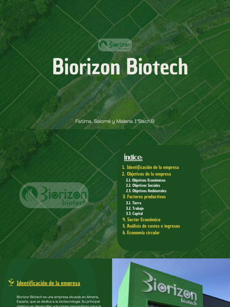 Biorizon Biotech | PDF | Sustentabilidad | Agricultura