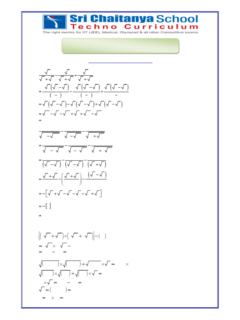 Class 10 Math Solutions | PDF | Mathematical Notation | Mathematical ...