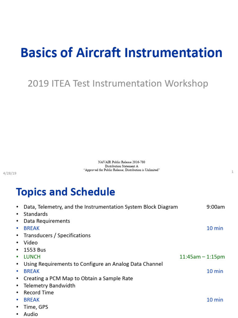 2019-TIW-Basics-of-Aircraft-Instrumentation-Tutorial | PDF ...