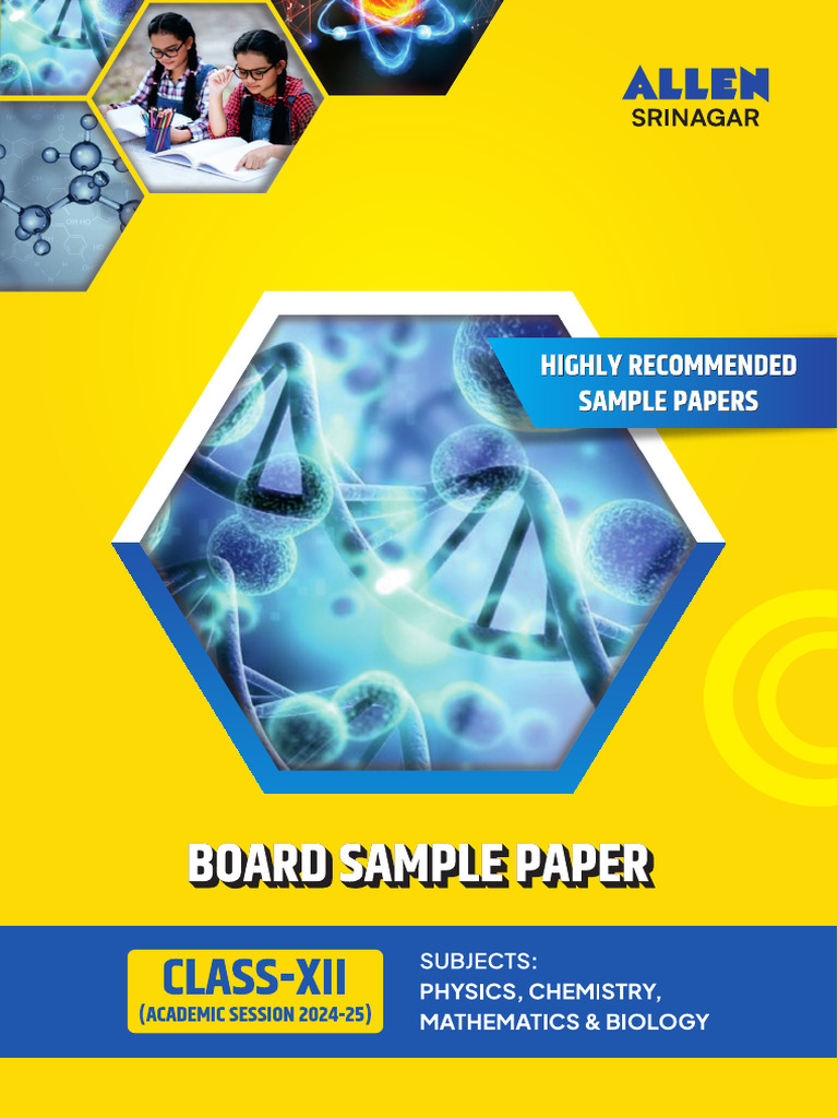 Srinagar Class XII Sample Paper | PDF