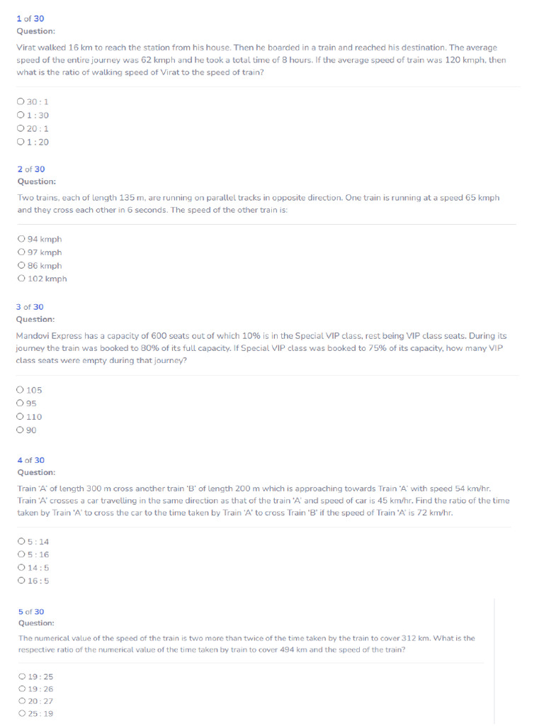 AGC: Mock Test - 5 | PDF