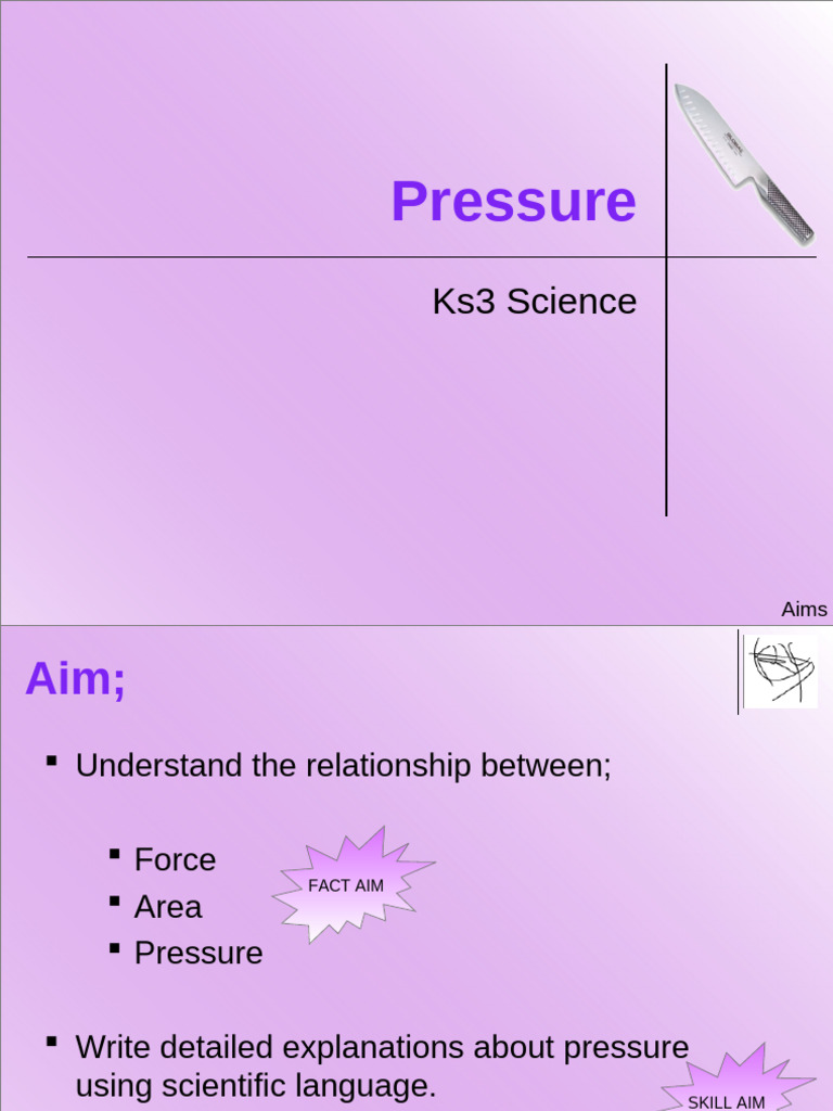 Pressure | PDF | Force | Pressure