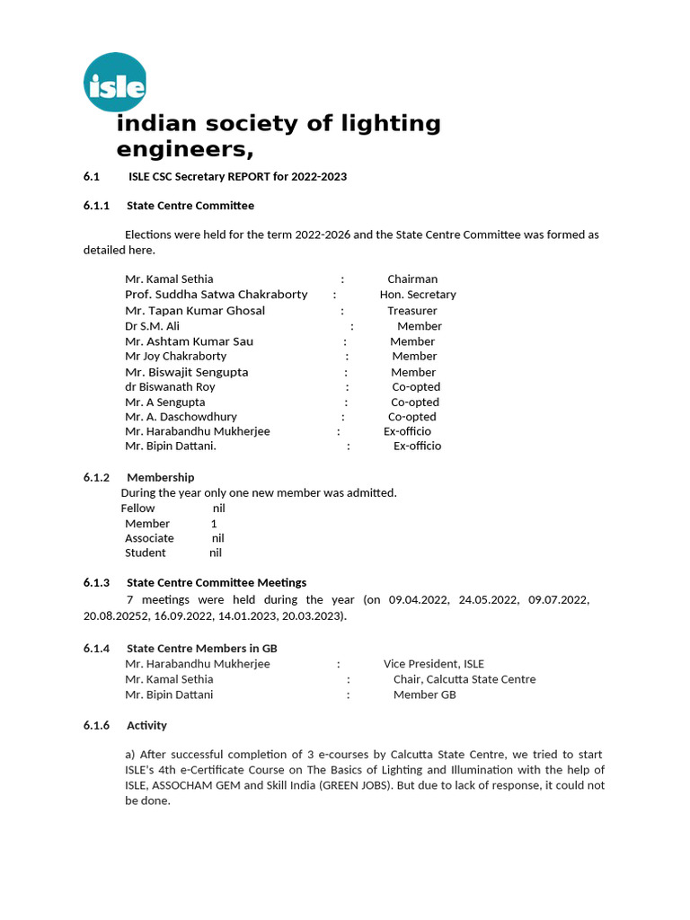 Isle 2022-23 CSC Report | PDF