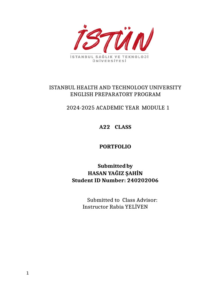 Portfolio Final Folder Kopyası | PDF | Istanbul