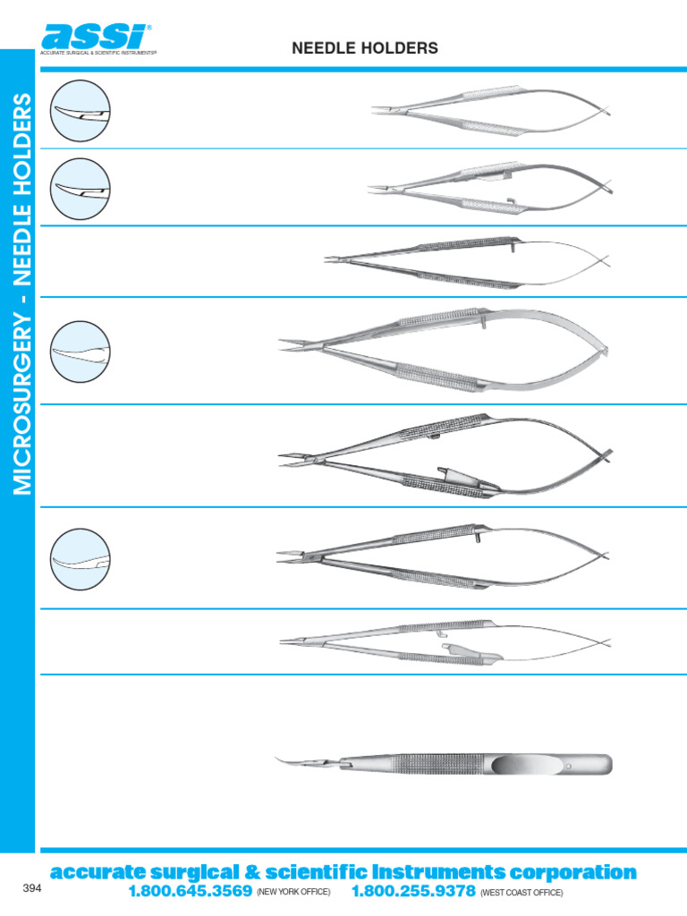 ASSI CATALOG - Micro Surgery | PDF | Scissors | Surgical Suture
