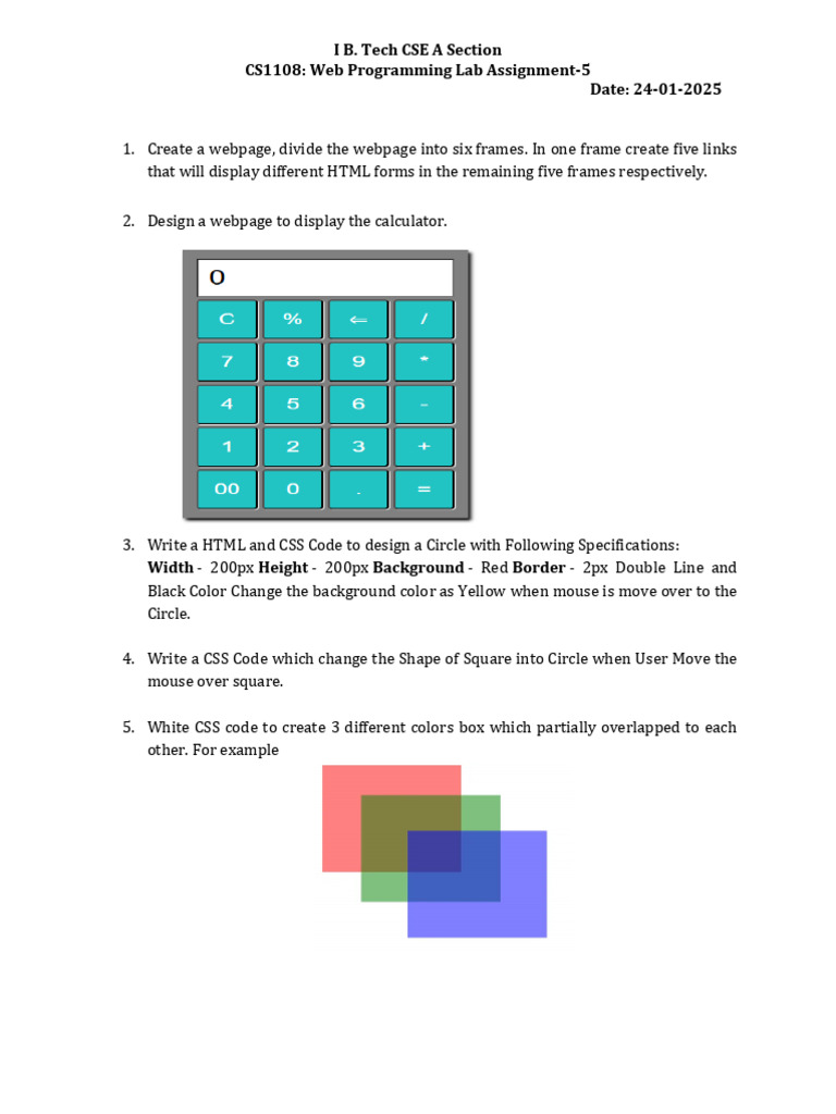 Web Technologies Assignment-5 | PDF