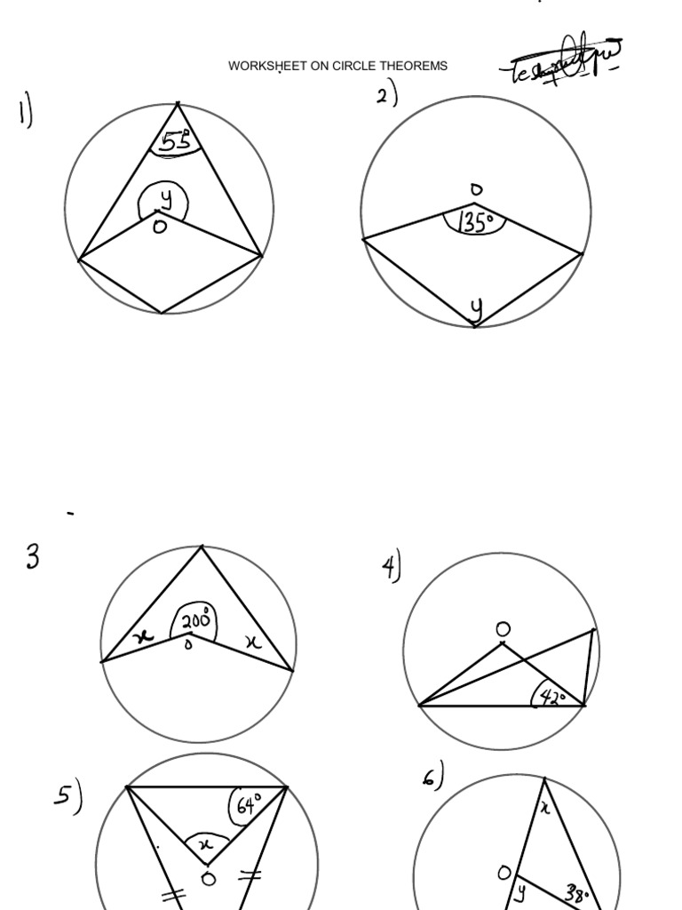 Circle Theorem | PDF