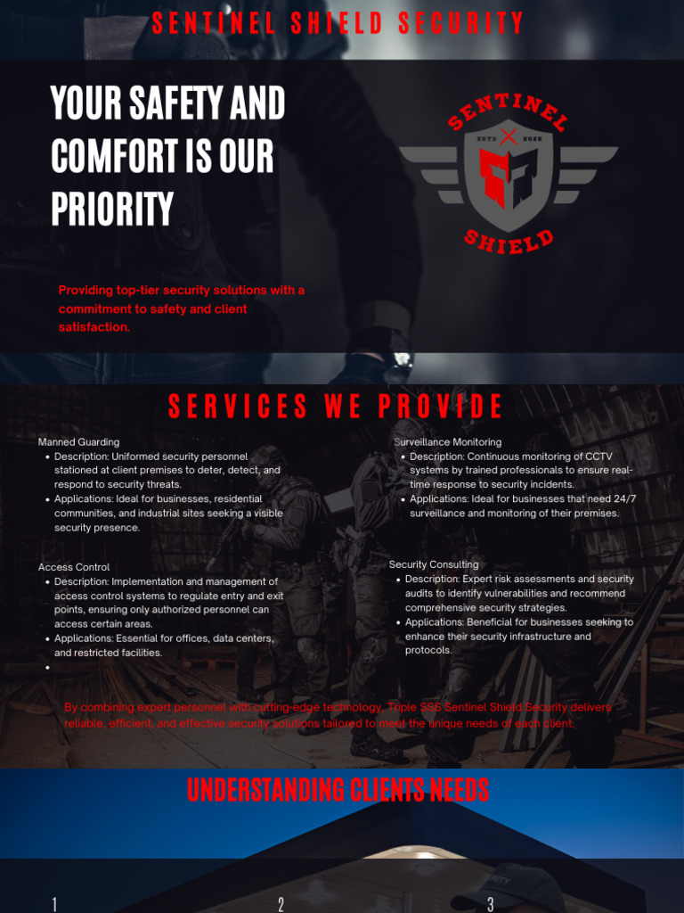 Sentinel Shield Security Gas Station Presentation | PDF | Securities | Emergency