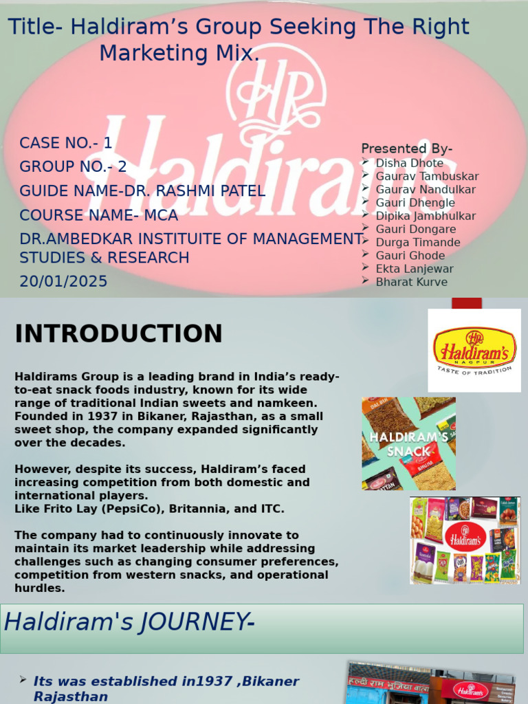 Haldiram's Group | PDF | Brand | Food Industry