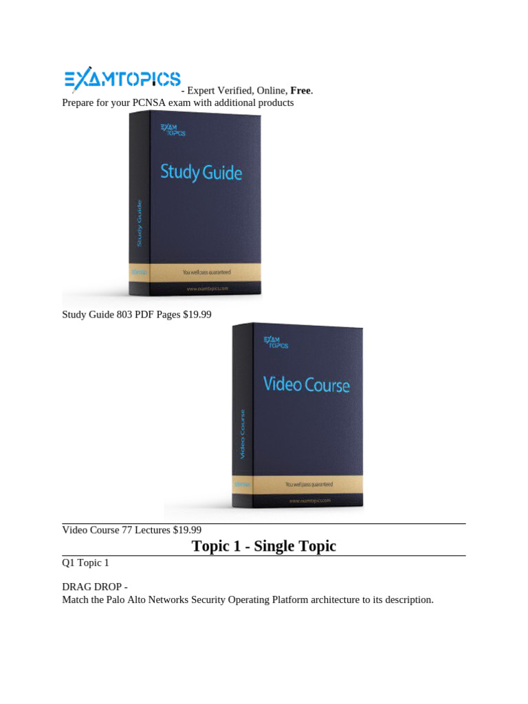 PCNSA | PDF | Computer Security | Security