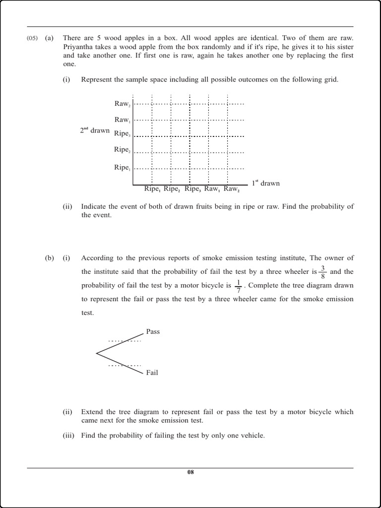 PROBABILITY WITH AND WITHOUT REPLACEMENT | PDF