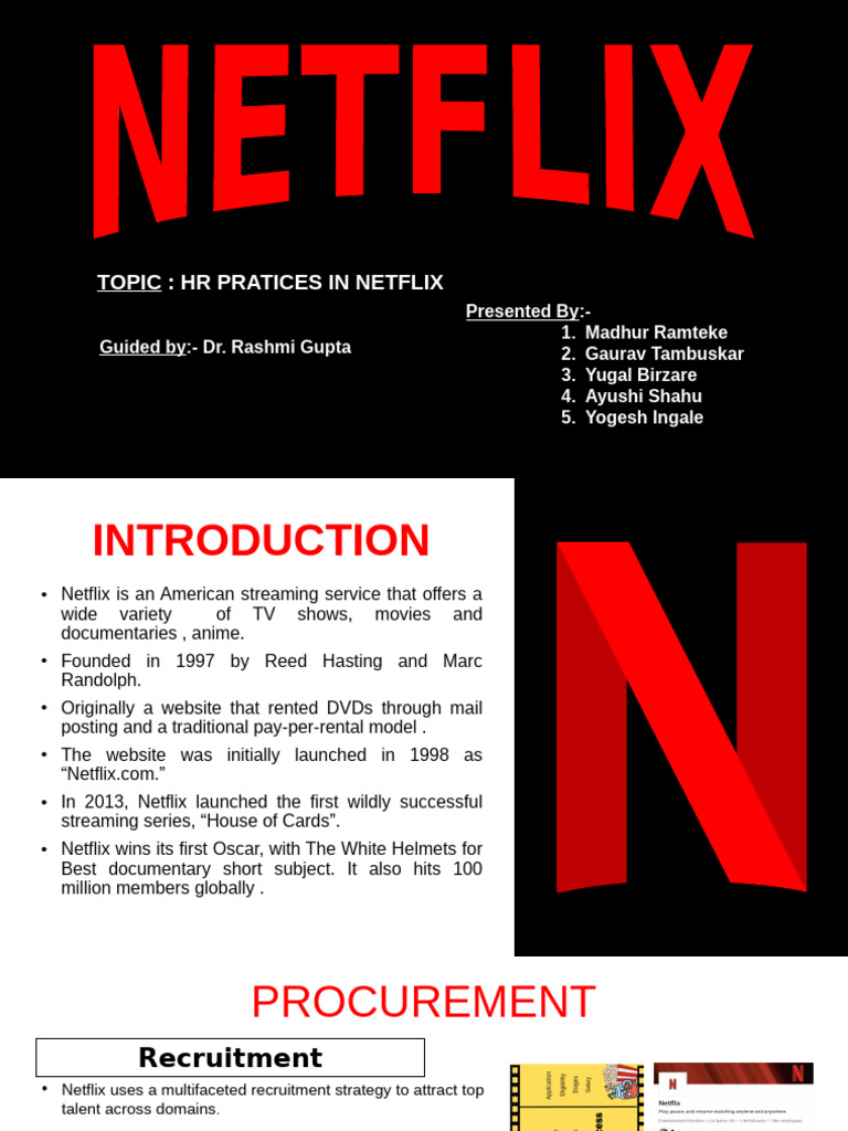 Netflix HR Practices Overview | PDF | Recruitment | Employee Retention