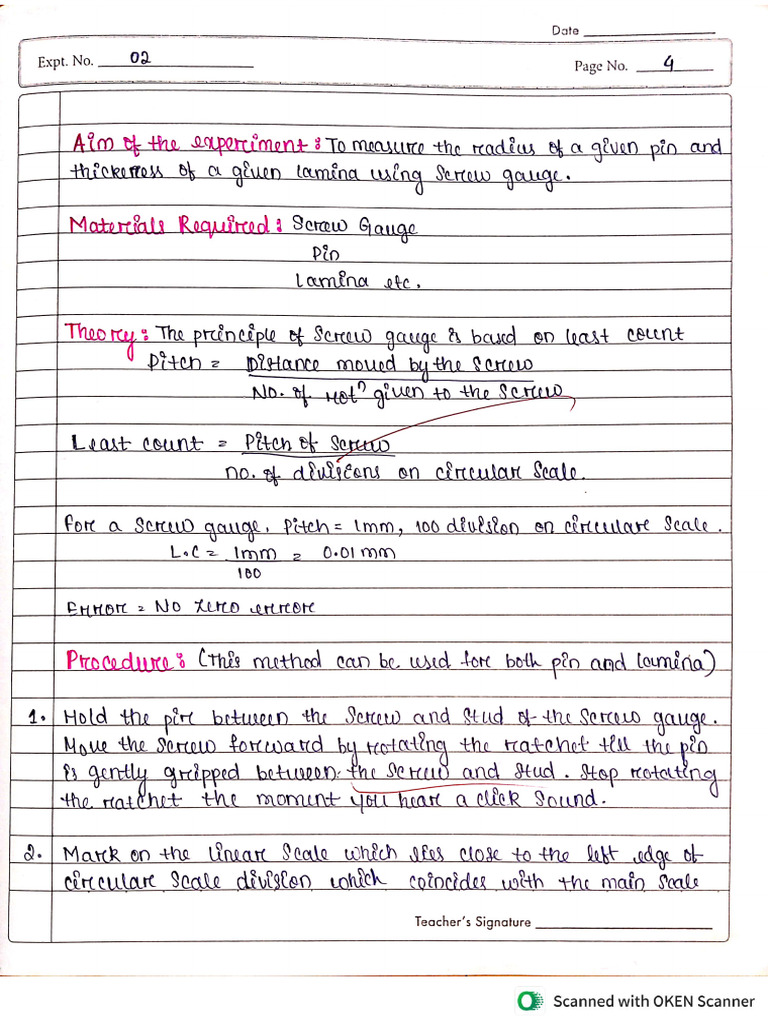Exp-2 CLASS-XI | PDF