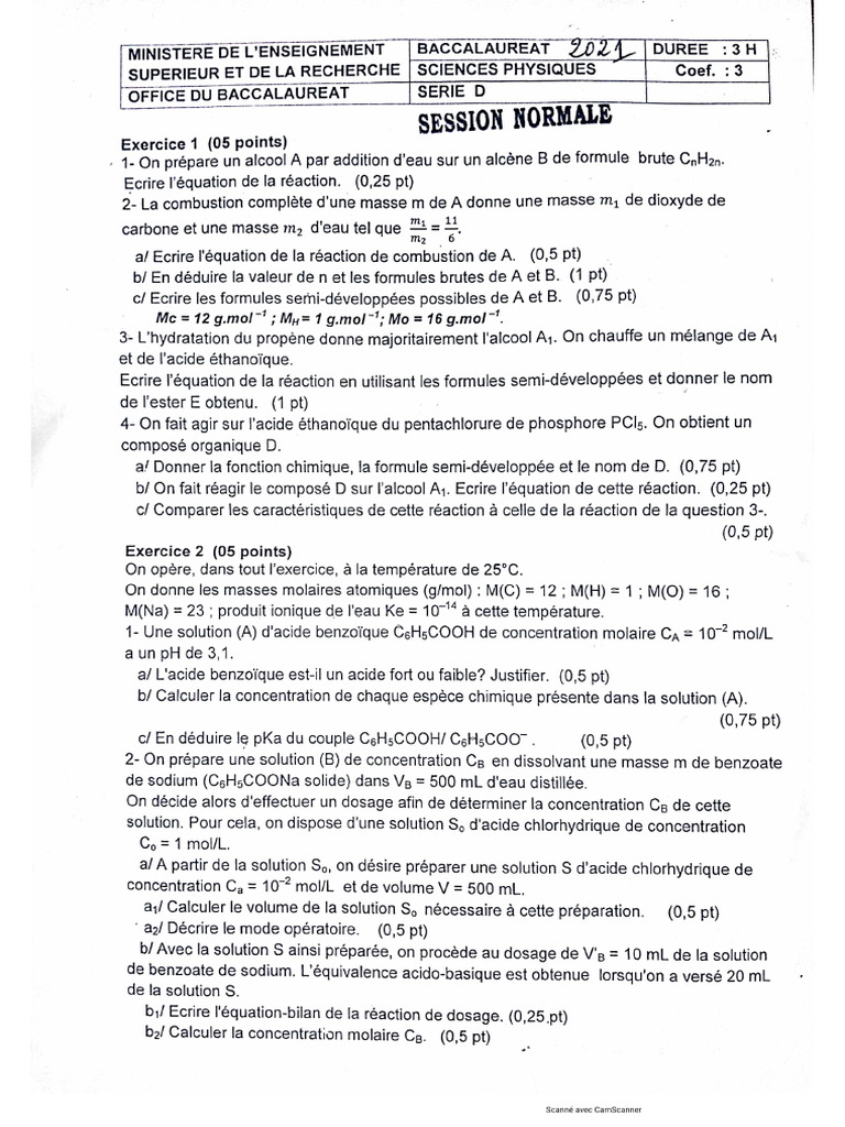 BAC D PHYS 2021 | PDF