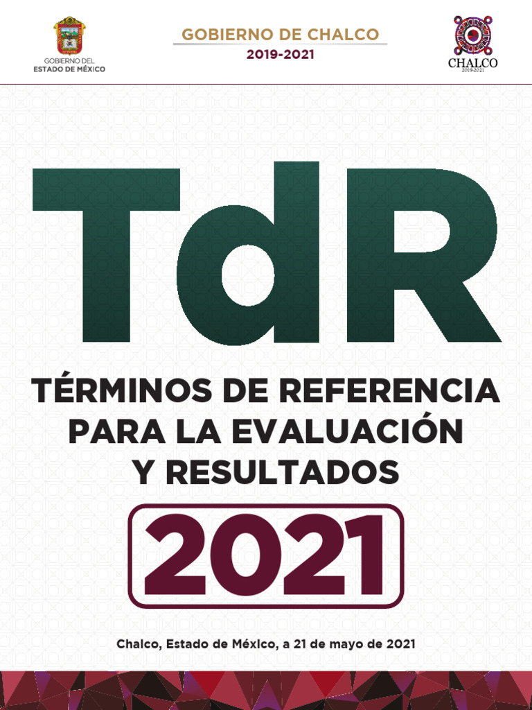 Tdr 2021 | PDF | Planificación | Planificación estratégica