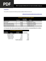 Ifrs 9 Example Lifetime ECL Trade Receivables Provision Matrix 01 | PDF ...