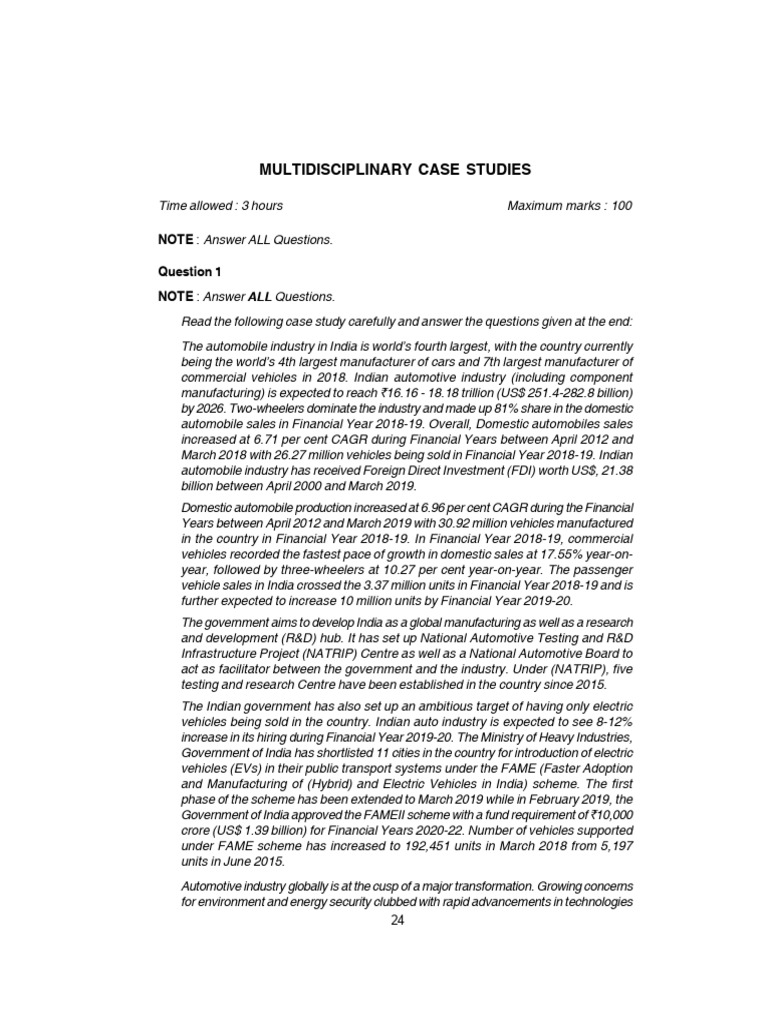 Case Study 2 Answer IBC Case Laws Ibc | PDF | Electric Vehicle | Renewable Energy