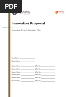 Innovation Project Proposal Template | PDF