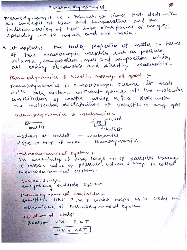 Chapter - 12 Thermodynamics | PDF