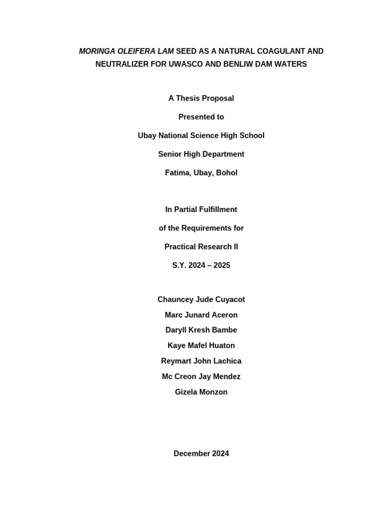 PR 2 | PDF | Water Purification | Water