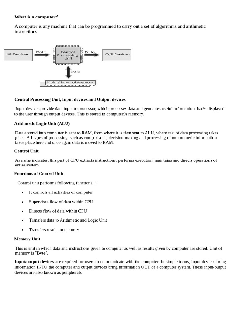 Understanding Computer Hardware Basics | PDF | Microcomputers | Input/Output