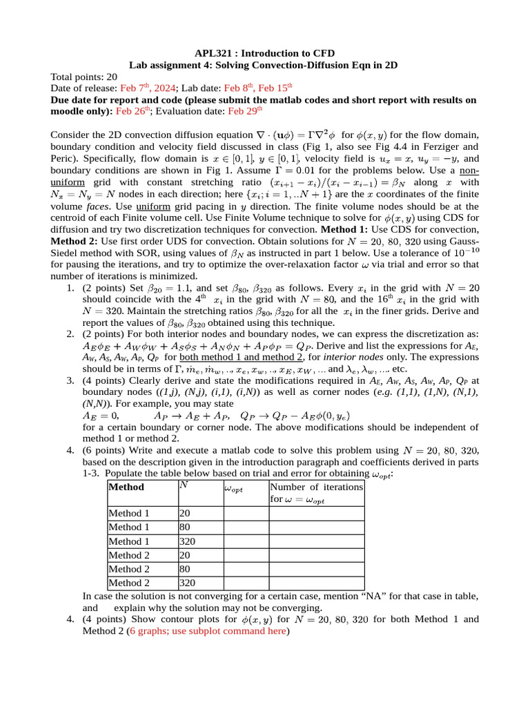 lab4_ver1 | PDF | Computational Fluid Dynamics | Equations