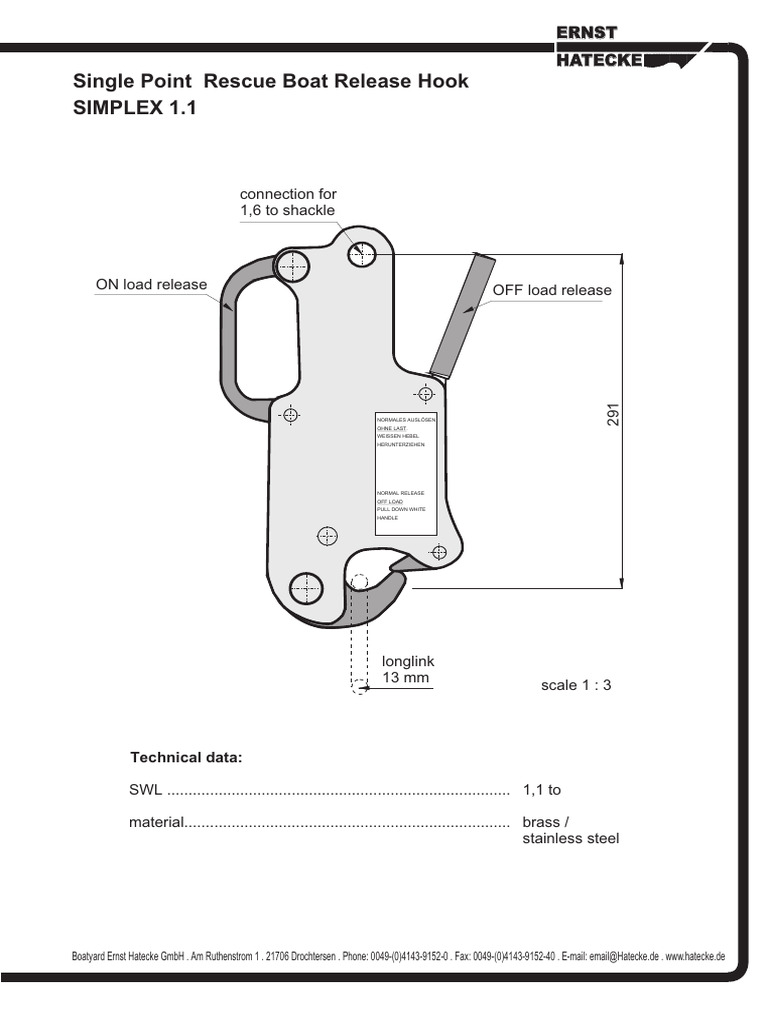 Single Point Rescue Boat Hook Details | PDF