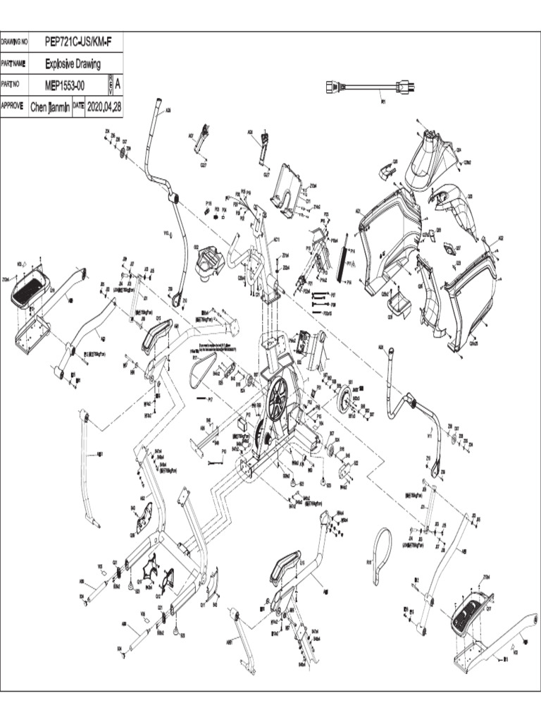 E-LS Lifestyle Elliptical Exploded | PDF