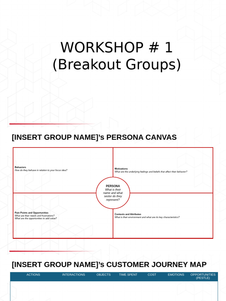 Persona & Customer Journey Workshop | PDF